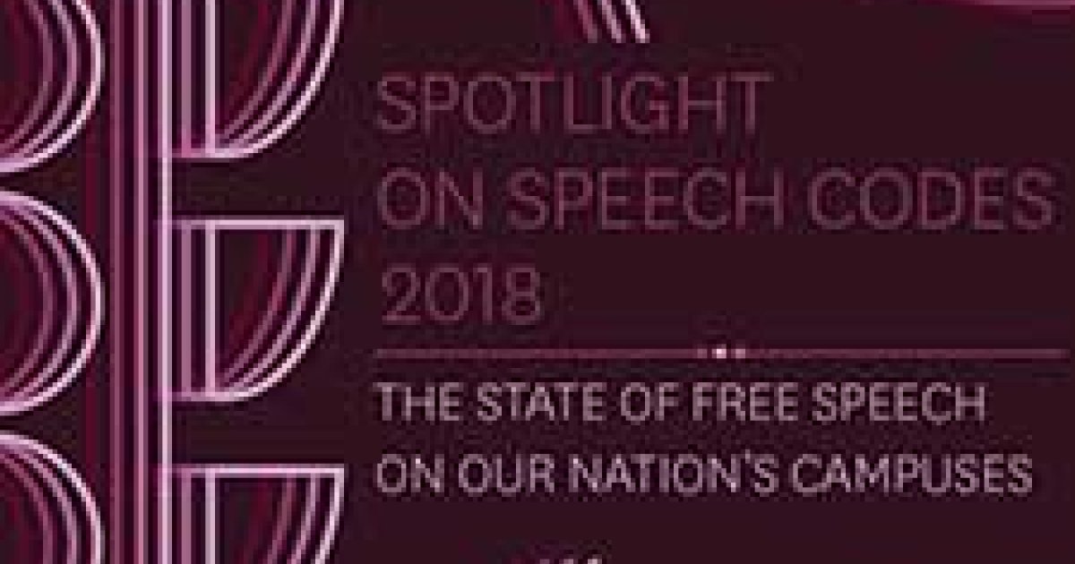 Spotlight On Speech Codes 2018 | The Foundation for Individual Rights ...